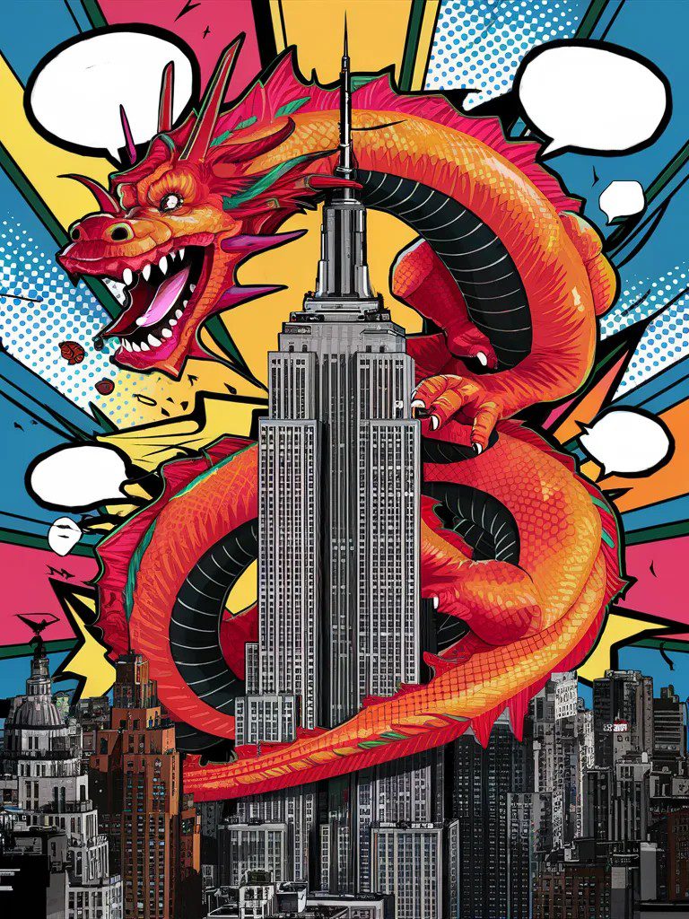 Un Dragon Géant s'Empare de l'Empire State Building pour House of the ...