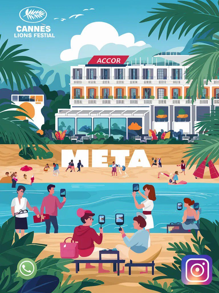 Les Reels Instagram à l'Honneur sur la Meta Beach à Cannes ...