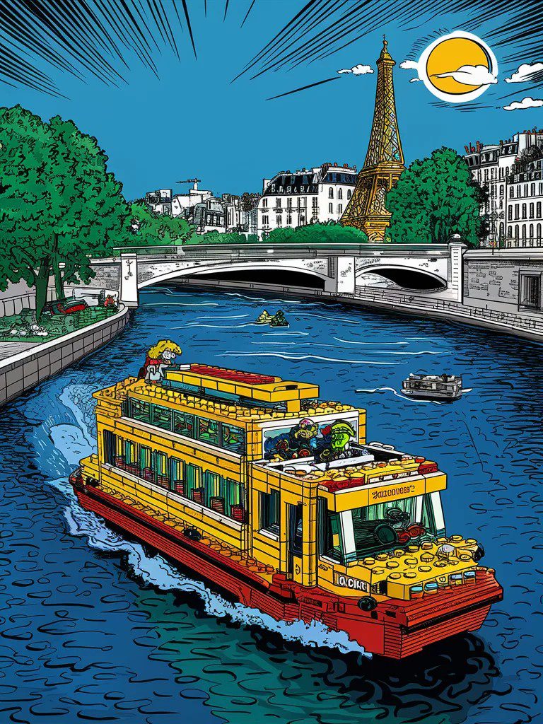 Un Batobus LEGO Sillonne la Seine pour les JO de Paris 2024 ...