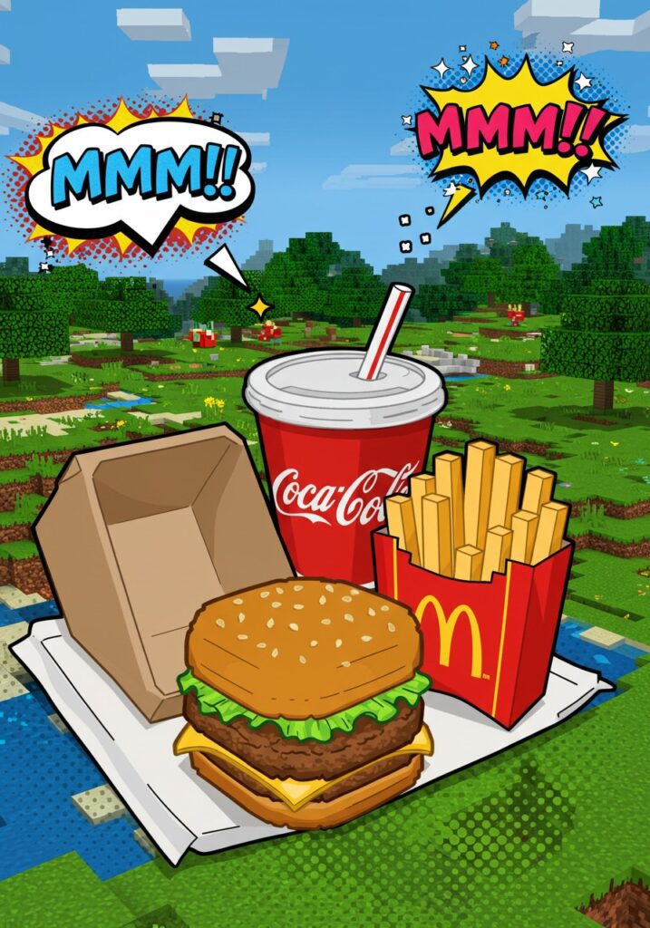 Un Menu McDonald’s Revisité dans l’Univers Minecraft - comdigitale.blog