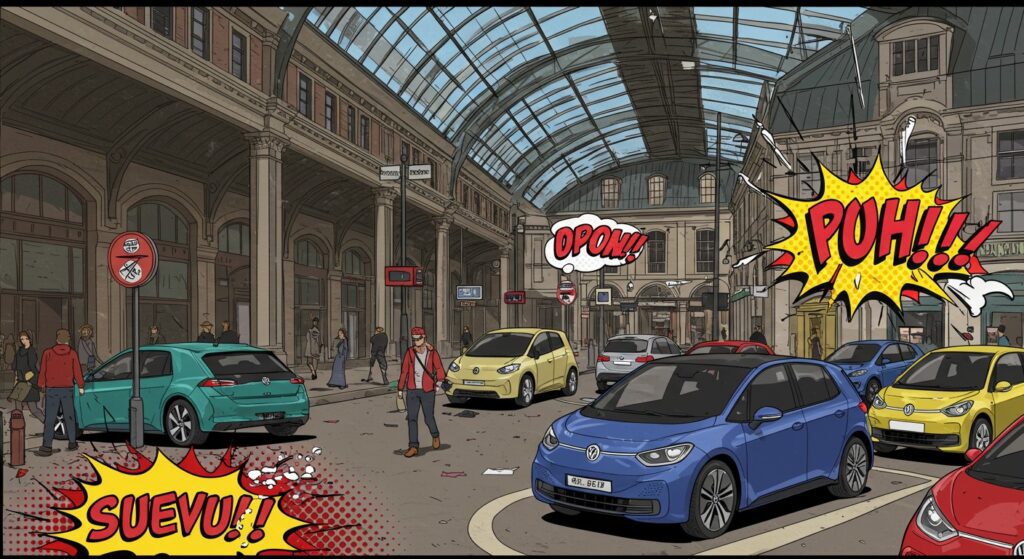 Volkswagen Électrise Les Gares Avec Des Slogans Malins - comdigitale.blog